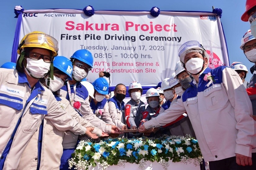 Sakura Project First Pile Driving Ceremony • GCME
